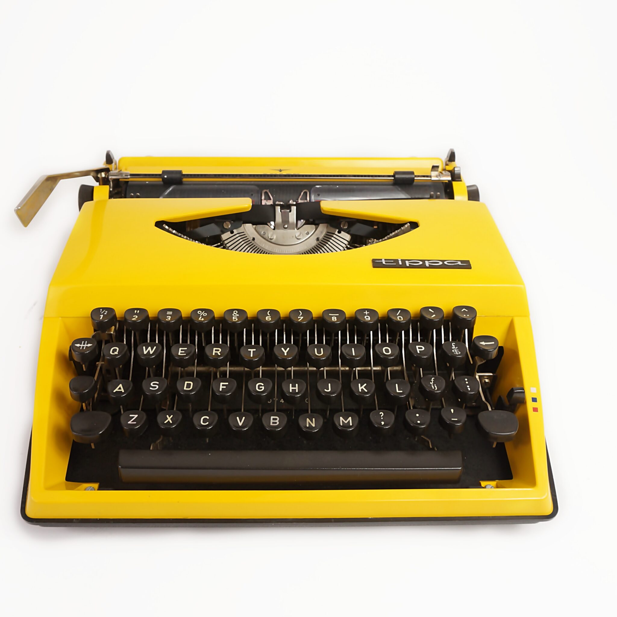 Yellow Adler Tippa Typewriter For Sale - My Cup Of Retro Typewriters
