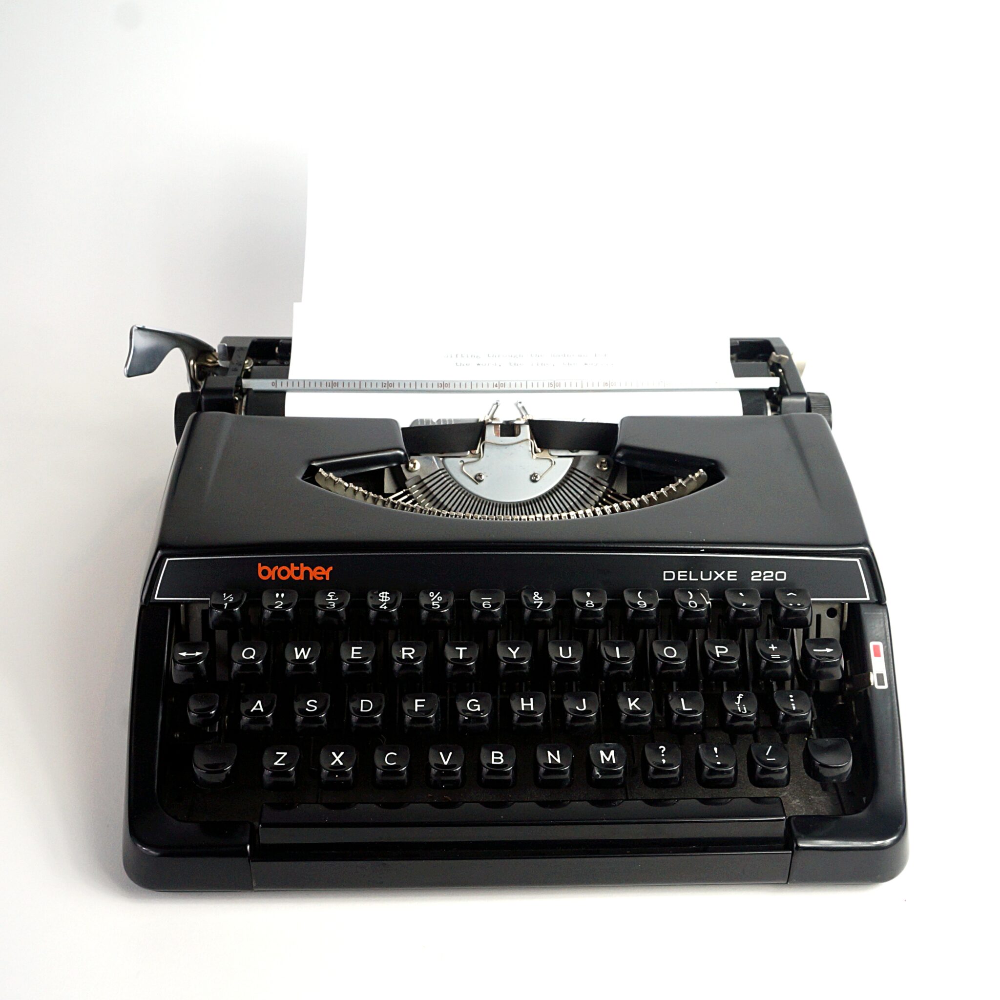 Black Brother Deluxe Typewriter For Sale - My Cup Of Retro Typewriters