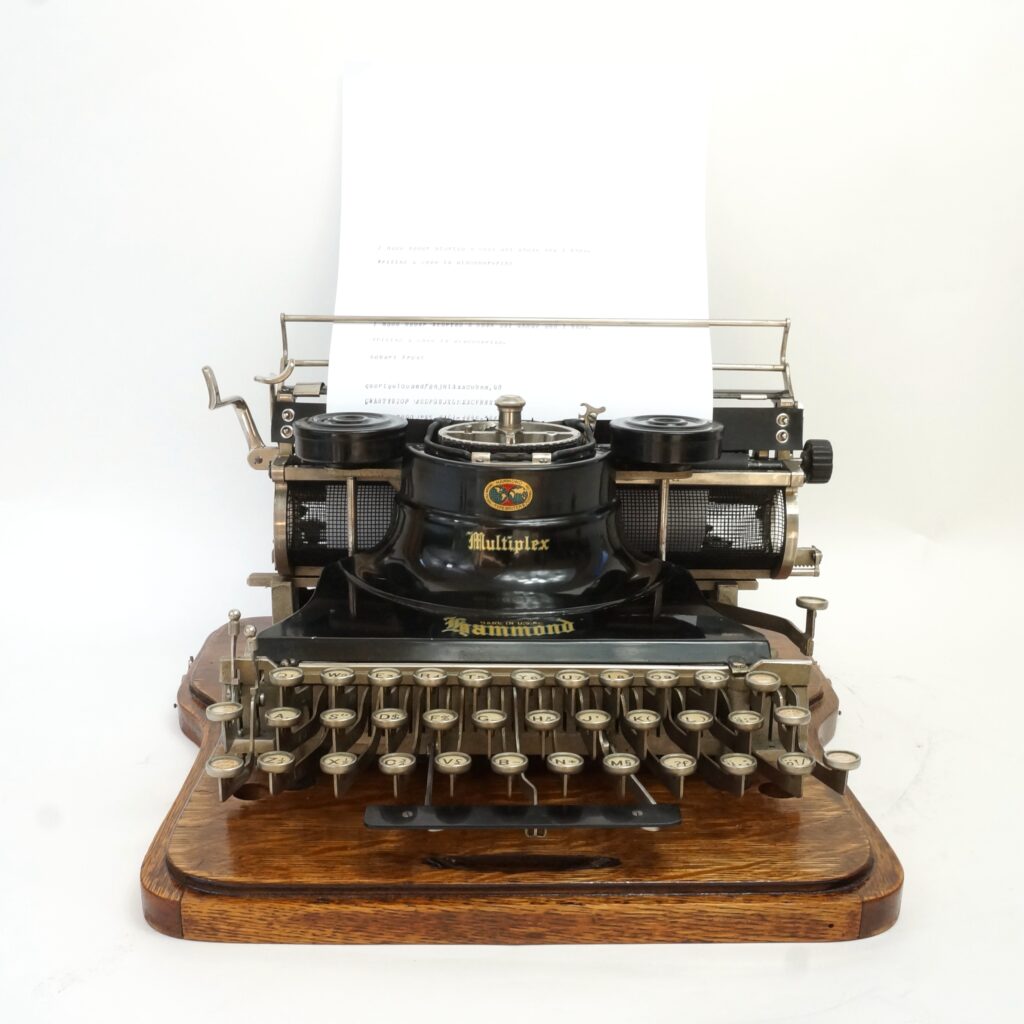 Hammond Multiplex Typewriter For Sale - My Cup Of Retro Typewriters